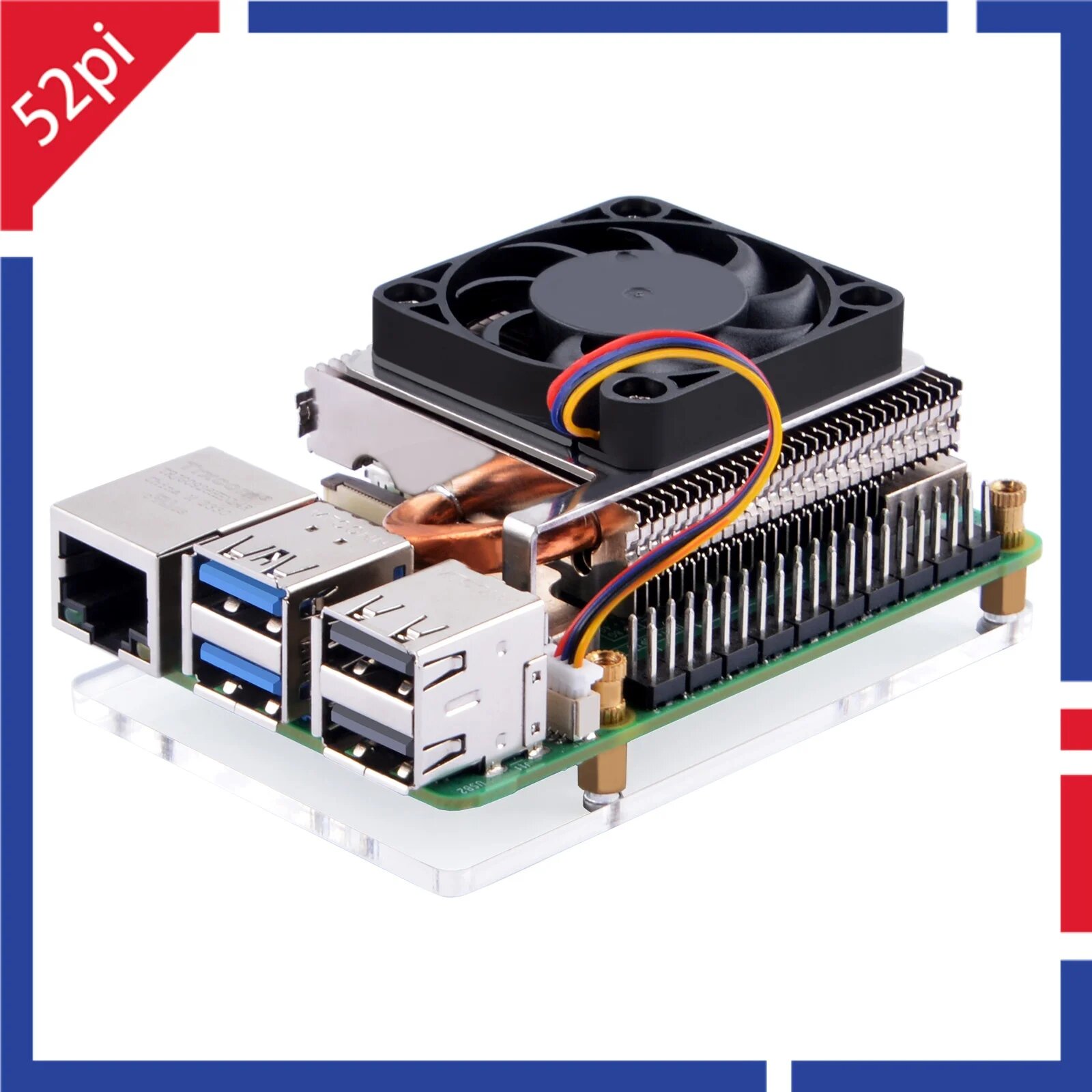 Ультратонкий охладитель для ЦП Raspberry Pi 5