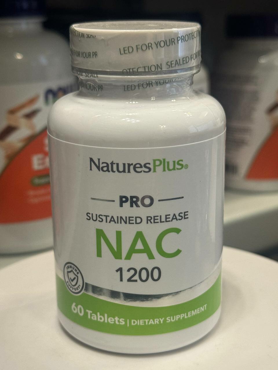 NaturesPlus Pro NAC 1200, N-ацетил-L-цистеин, 60 капсул