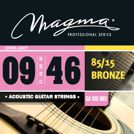 Струны для акустической гитары Magma Strings GA100B85 9-46