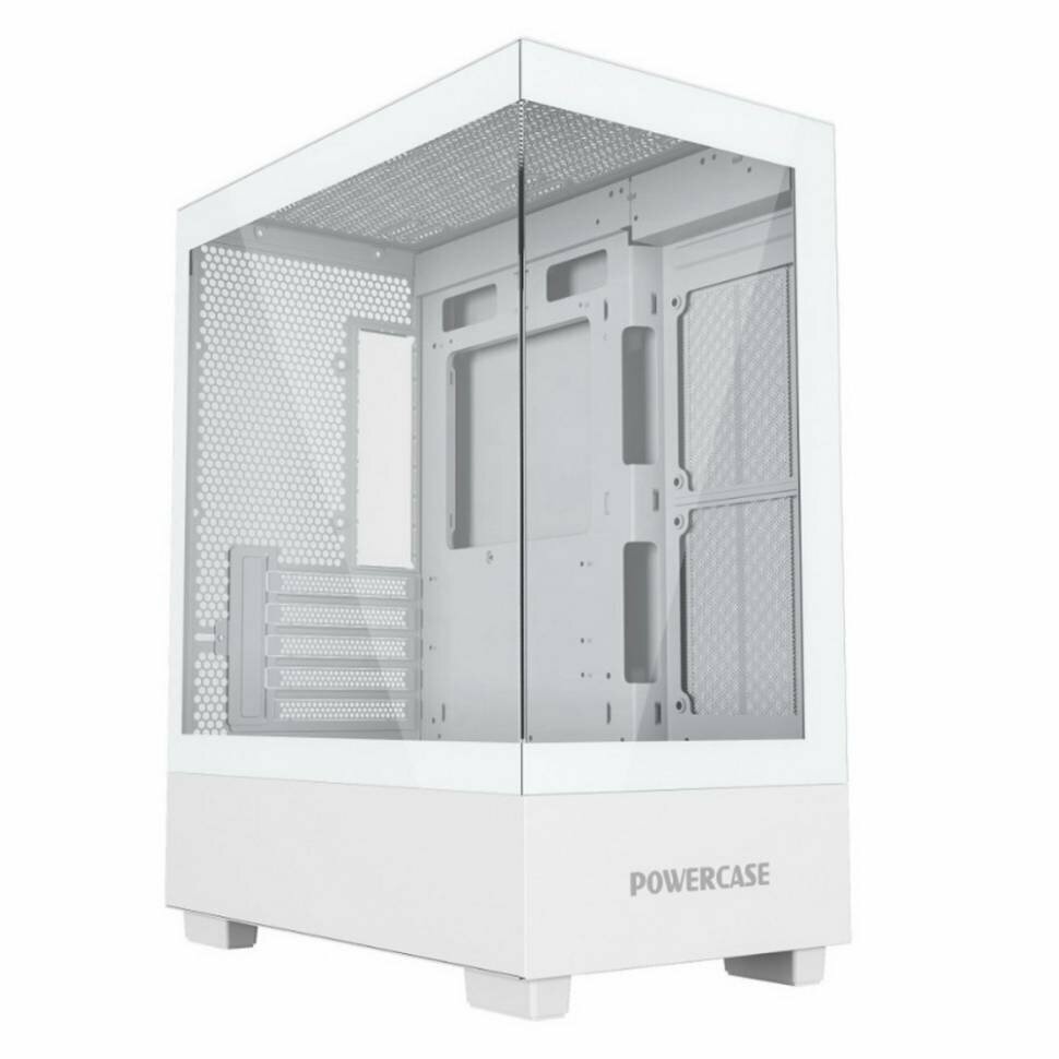 Компьютерный корпус Powercase VISION Micro M TG White CVMMW-L0