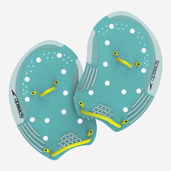 Лопатки для гребли Speedo I.M. TECH PADDLE LIGHT BLUE бирюзовый, размер S, 8-753036510210