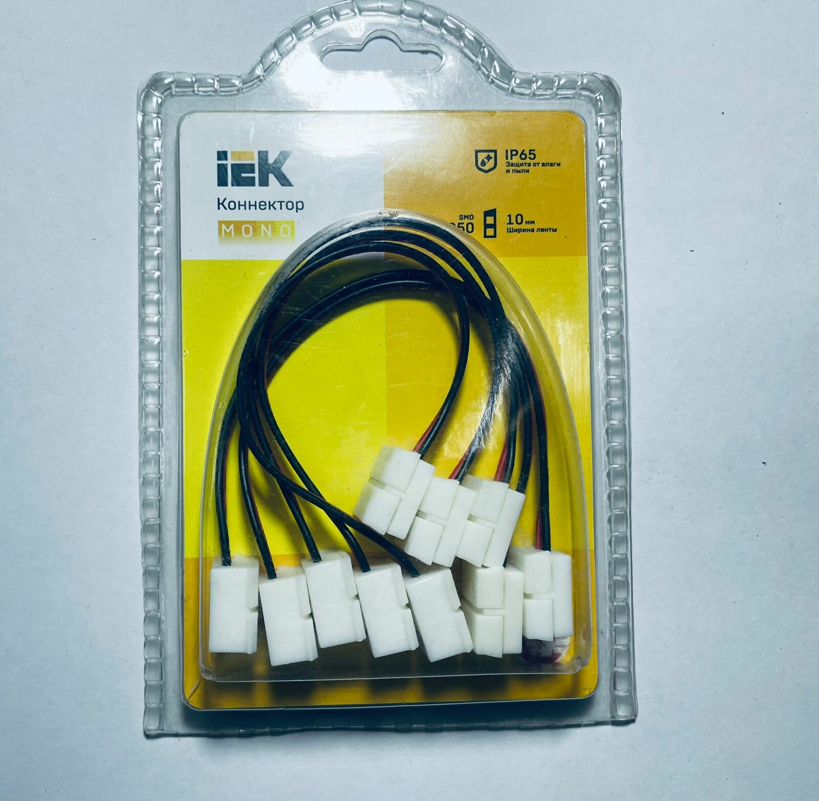 Коннектор IEK LSCON10-MONO65-212-5-PRO MONO, IP65, 150мм, набор 5 шт