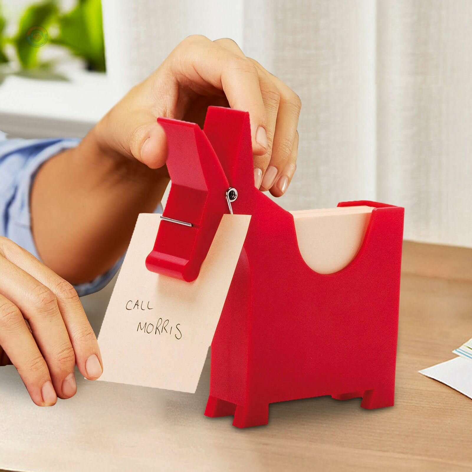 Держатель для бумаг и заметок Donkey удобный органайзер для рабочего стола, прочный пластик, компактный и стильный