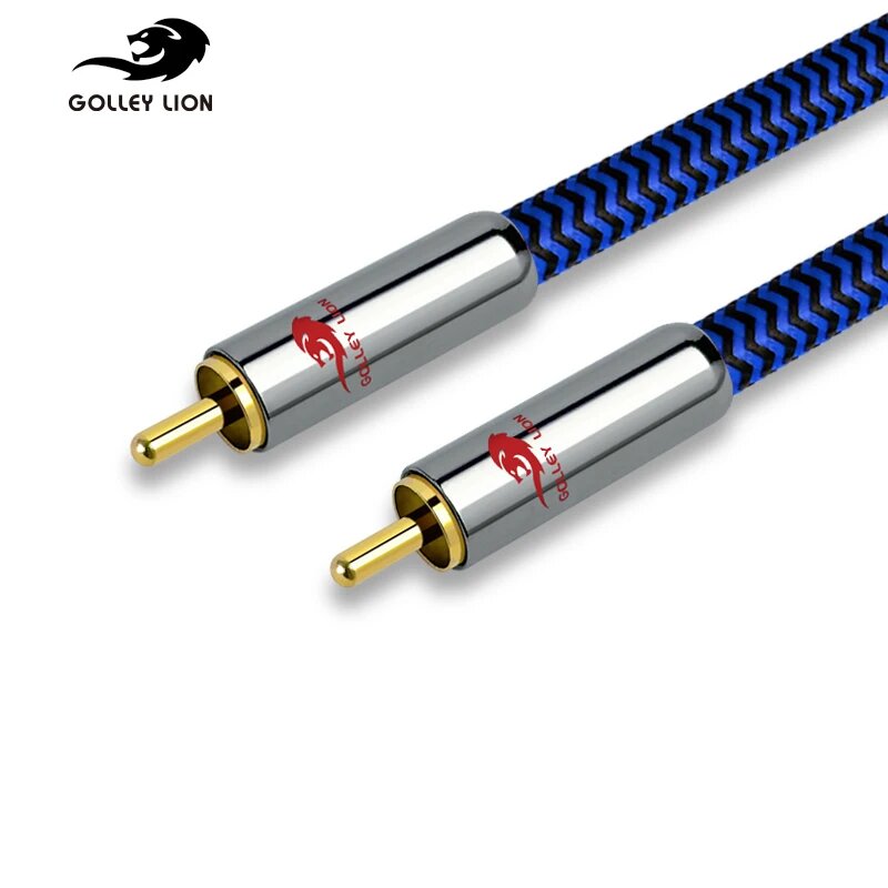 Аудиокабель RCA «папа-папа» для аудиоусилителя сабвуфера 1 м 1,5 м 2 м 3 м 5 м 10 м 15 м экранирующий кабель премиум-класса