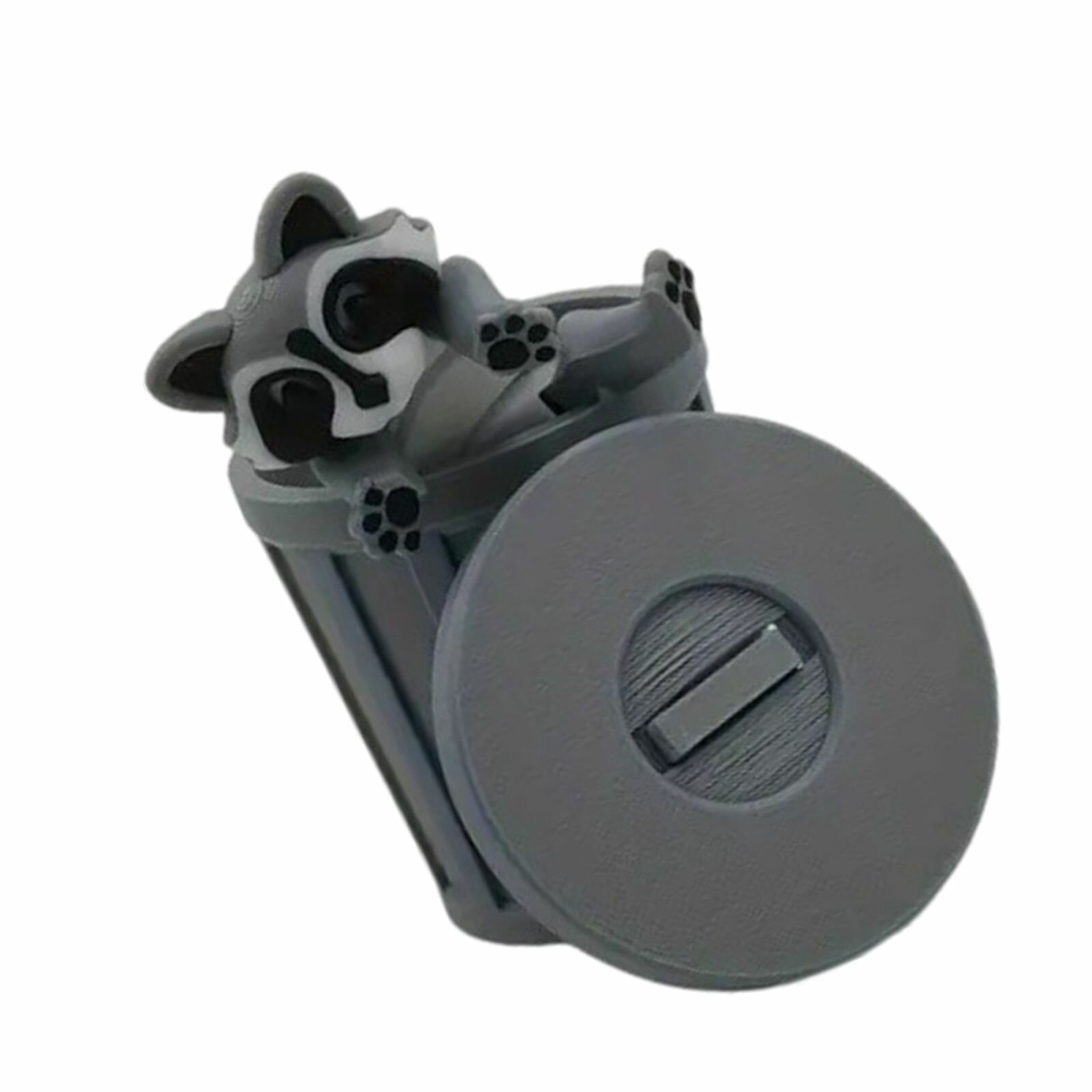 Серая гибкая игрушка Енот: артикулированная фигурка для детей и взрослых