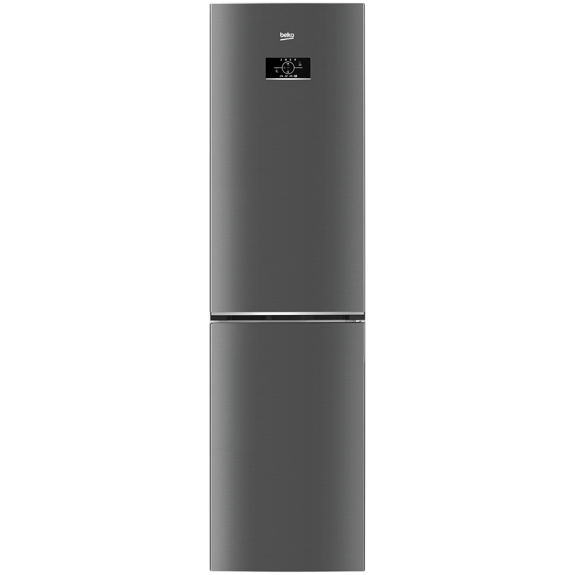 Холодильник BEKO B3R0CNK332HX темный нерж. (Full No Frost, дисплей, 201 см)