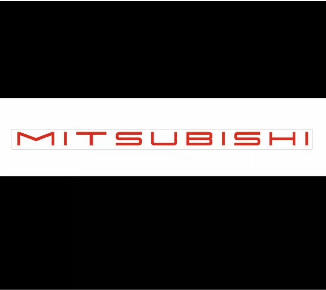 Орнамент (эмблема, шильдик) Mitsubishi red