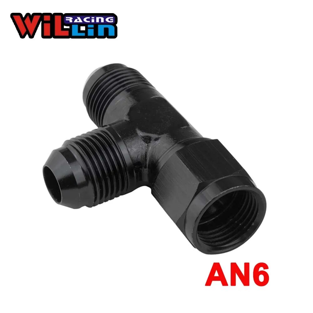 Алюминиевый штекер WILLIN AN3 (4 6 8 10 12) HRE, женский поворотный фитинг, кованый фитинг, адаптер, аксессуары, масляный радиатор, автозапчасти, синий/черный AN6 Black