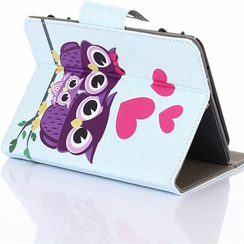 Чехол для планшета, 10.1", мультяшная роспись, кожаный, универсальный