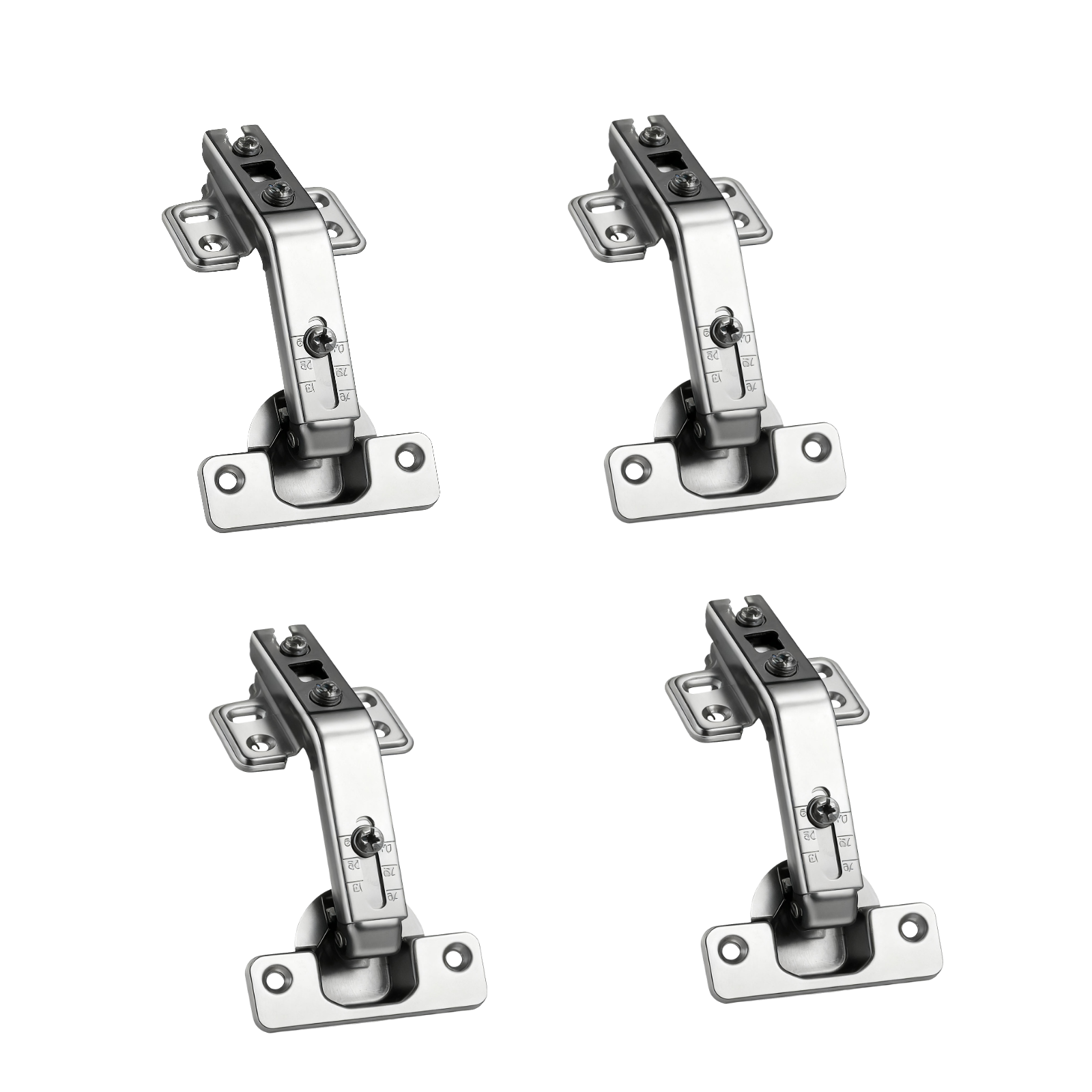 4PCS петли для стеклянных дверей с алюминиевым каркасом специального угла, петли для алюминиевого каркаса специальной формы, гидравлические петли под 135 градусов, медноовый базовый элемент [с мешком с винтами], размеры 109*63мм