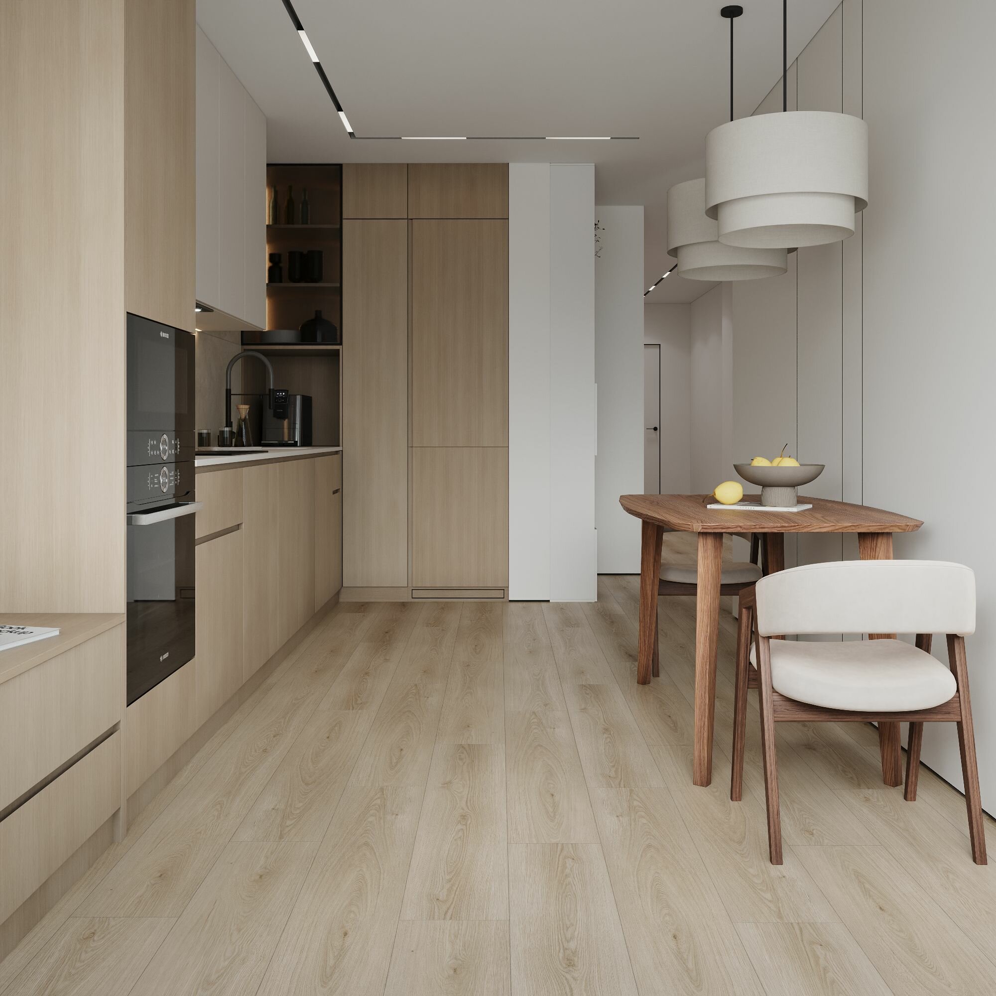 Кварц виниловый ламинат Floorwood Uantroo 0,5 защ. слой 5 мм толщина c подложкой Дуб Эйлтор (2,23 кв. м)