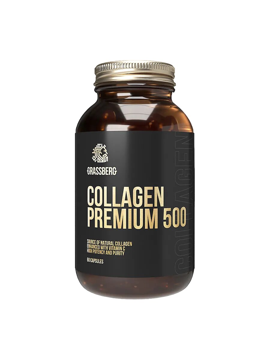 Grassberg Collagen Premium 500 / Коллаген Премиум 500 мг капсулы массой 680 мг 60 шт