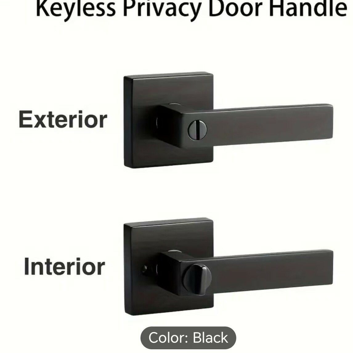 2025 Американский тяжелый трехрычажный замок для ванной, балкона, туалета, безключевой дверной замок, специально разработанный для внешней торговли, трехрычажный замок