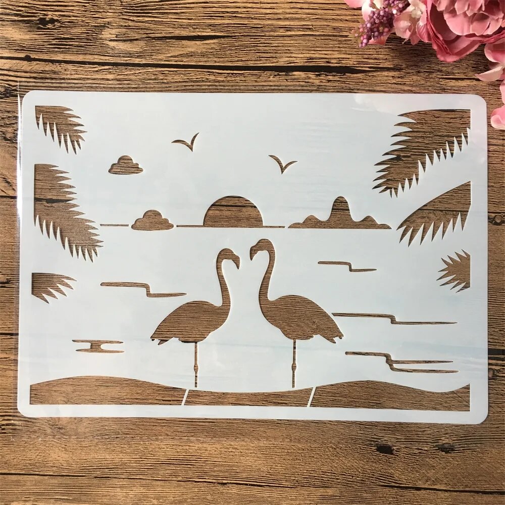 A4 29*21 см слон дикая Африка DIY многослойные трафареты настенная живопись раскраска для скрапбукинга тиснение альбом декоративный шаблон