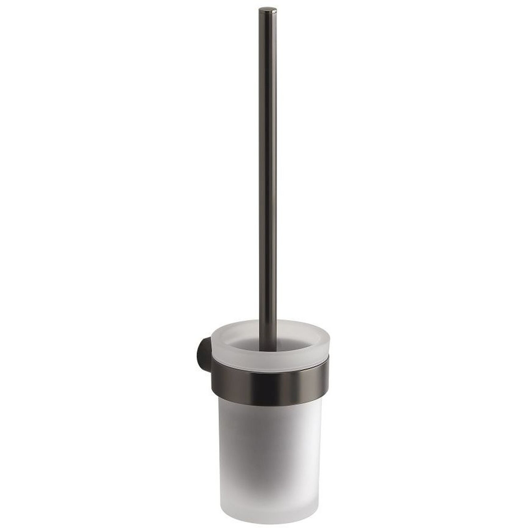 Настенный стеклянный ерш Gedy (Геди) Pirenei, цвет оружейная сталь (PVD) PI33/03(81)