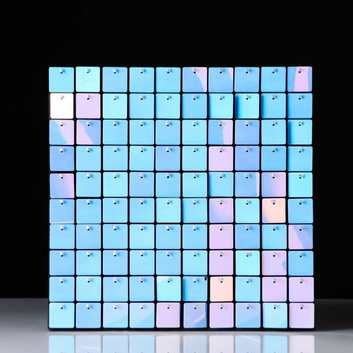 Панель с пайетками для фотозоны 30×30 см, цвет индиго