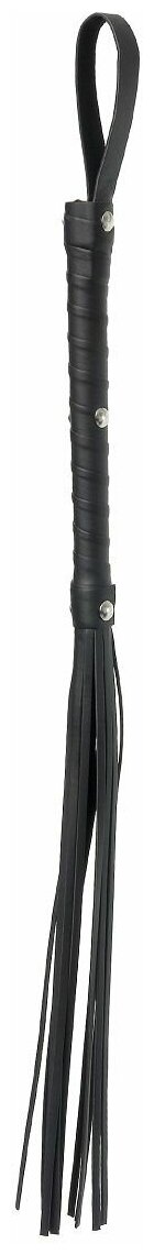 Плеть Pipedream Deluxe Cat O'Nine PD4437, девятихвостая, гибкий, черная