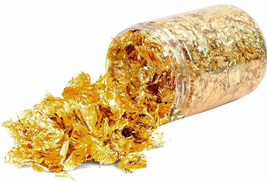 Фольга для дизайна поталь золото/серебро/бронза