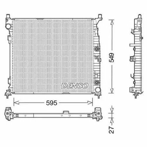 Основной радиатор (двигателя) Denso DRM17055 для Mercedes GLE W166, M-CLASS W166