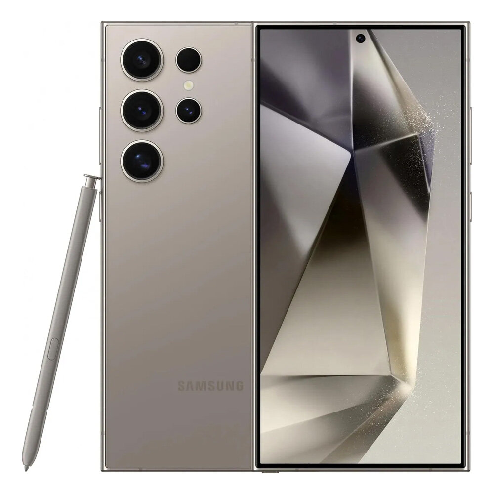 Смартфон Samsung Galaxy S24 Ultra 12/512 ГБ, Dual: nano SIM + eSIM, Titanium Gray (SM-S928B)