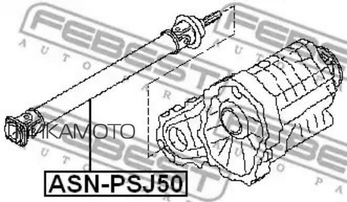 FEBEST ASN-PSJ50 Вал карданный INFINITI FX45/35 02-08