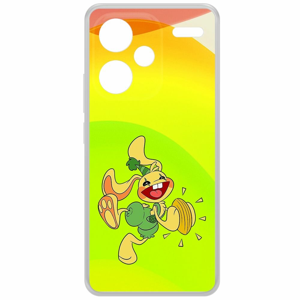 Чехол-накладка Krutoff Clear Case Хаги Ваги - Крольчонок Бонзо для Xiaomi Redmi Note 13 Pro+ 5G