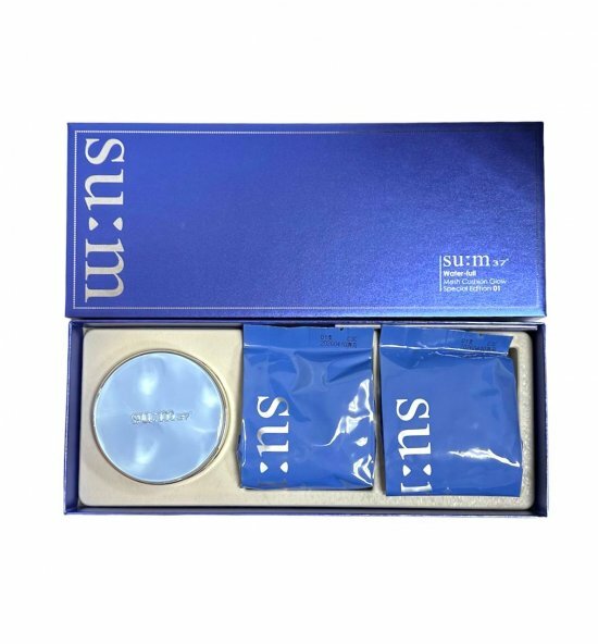 Увлажняющий кушон для сияния кожи в наборе SU: M37 Water-Full Mesh Cushion Glow SPF50+/PA+++