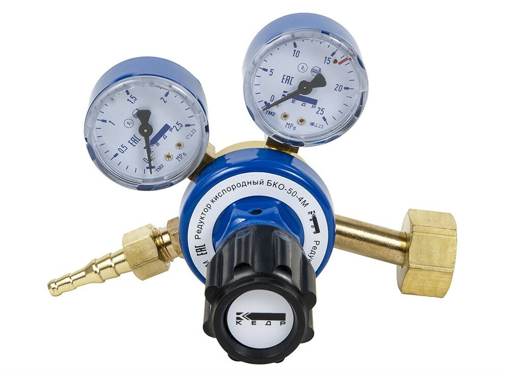 Кедр Редуктор кислородный кедр БКО-50-4М (12 шт. в упаковке) манометр с поверкой