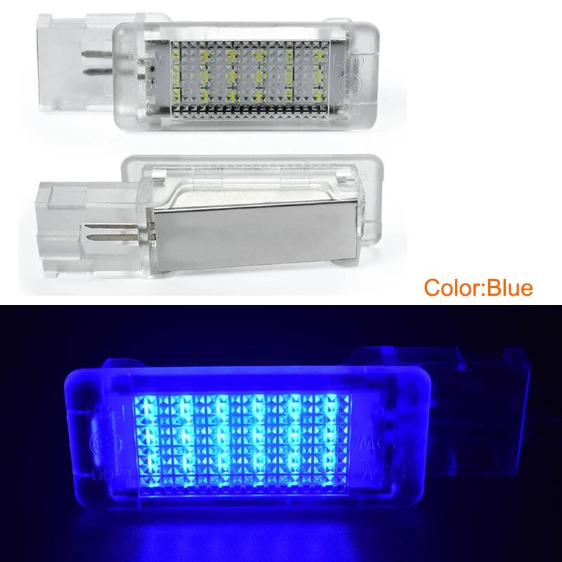 2 шт. светодиодный осветительных приборов для ног светильник багажник подсветка перчаточного ящика двери лампа для VW Passat Polo Golf Jetta Sharan Tiguan Touareg Caddy EOS Scirocco