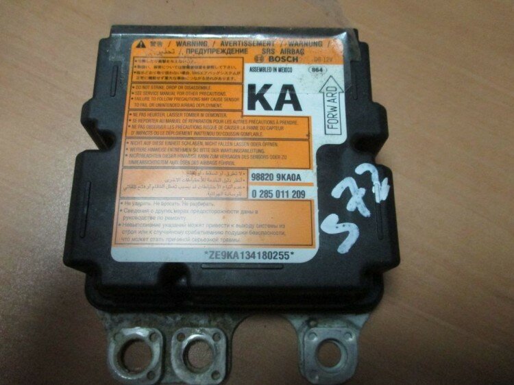 Блок управления SRS подушки безопасности 988209KA0A, 0285011209 Ниссан Тиида N17X с 2013 года