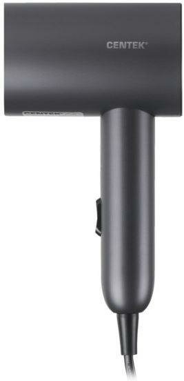 Фен CENTEK CT-2201, для волос, ионизация, 2 режима, холодный и горячий воздух, 2200Вт, серый