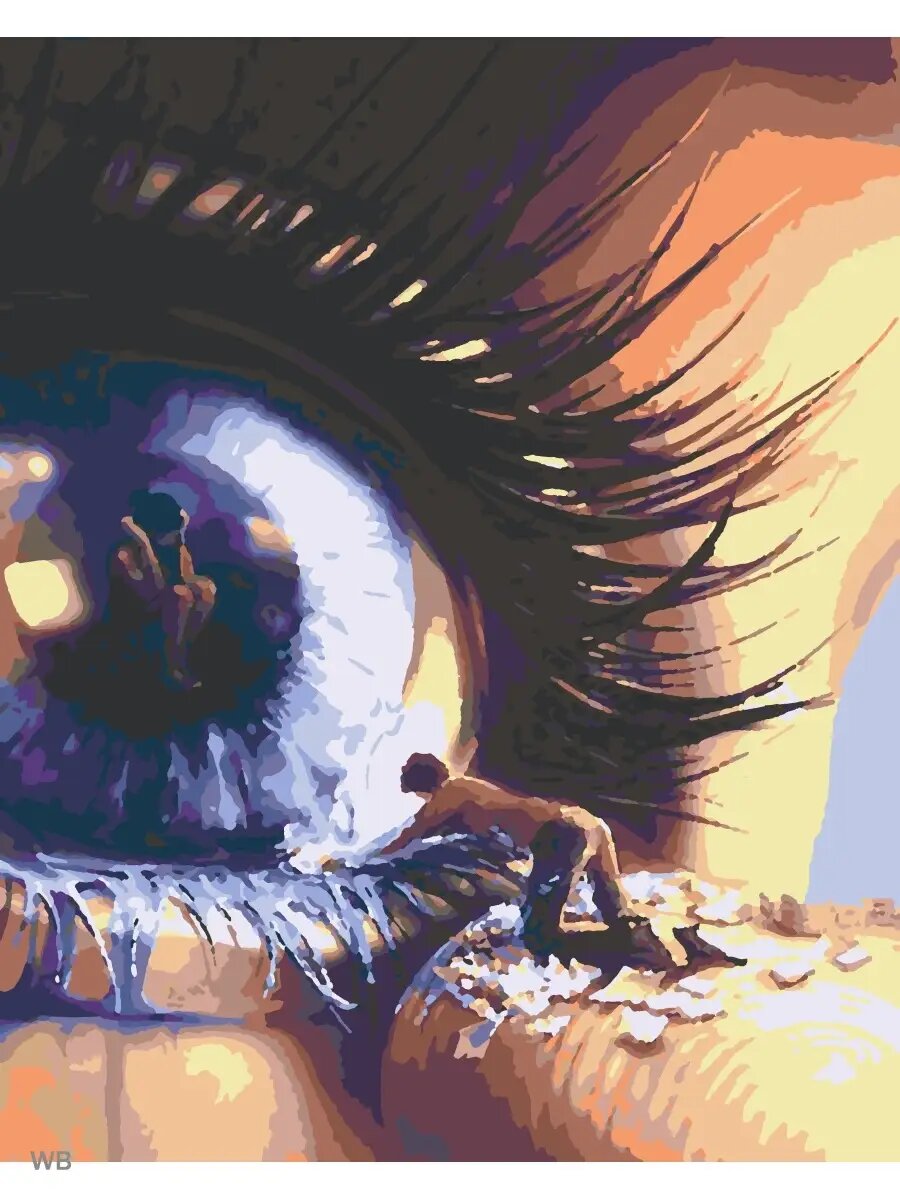 Картины по номерам Тут рисуют Глаз