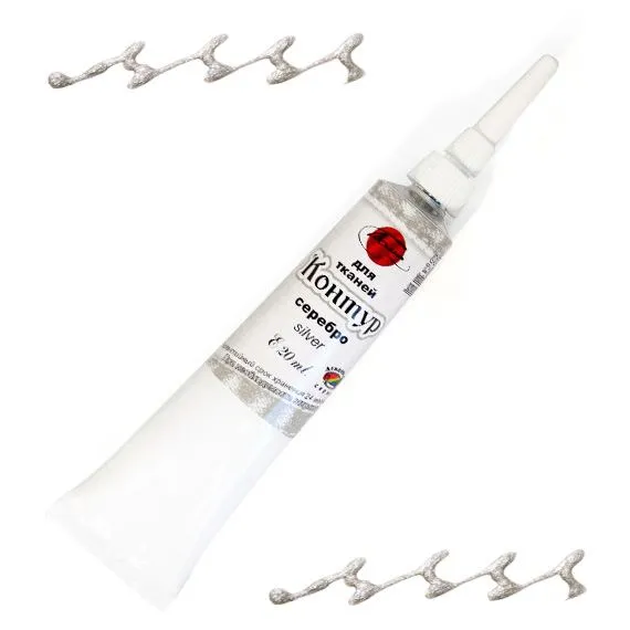 Таир Контур по ткани, серебро 20мл