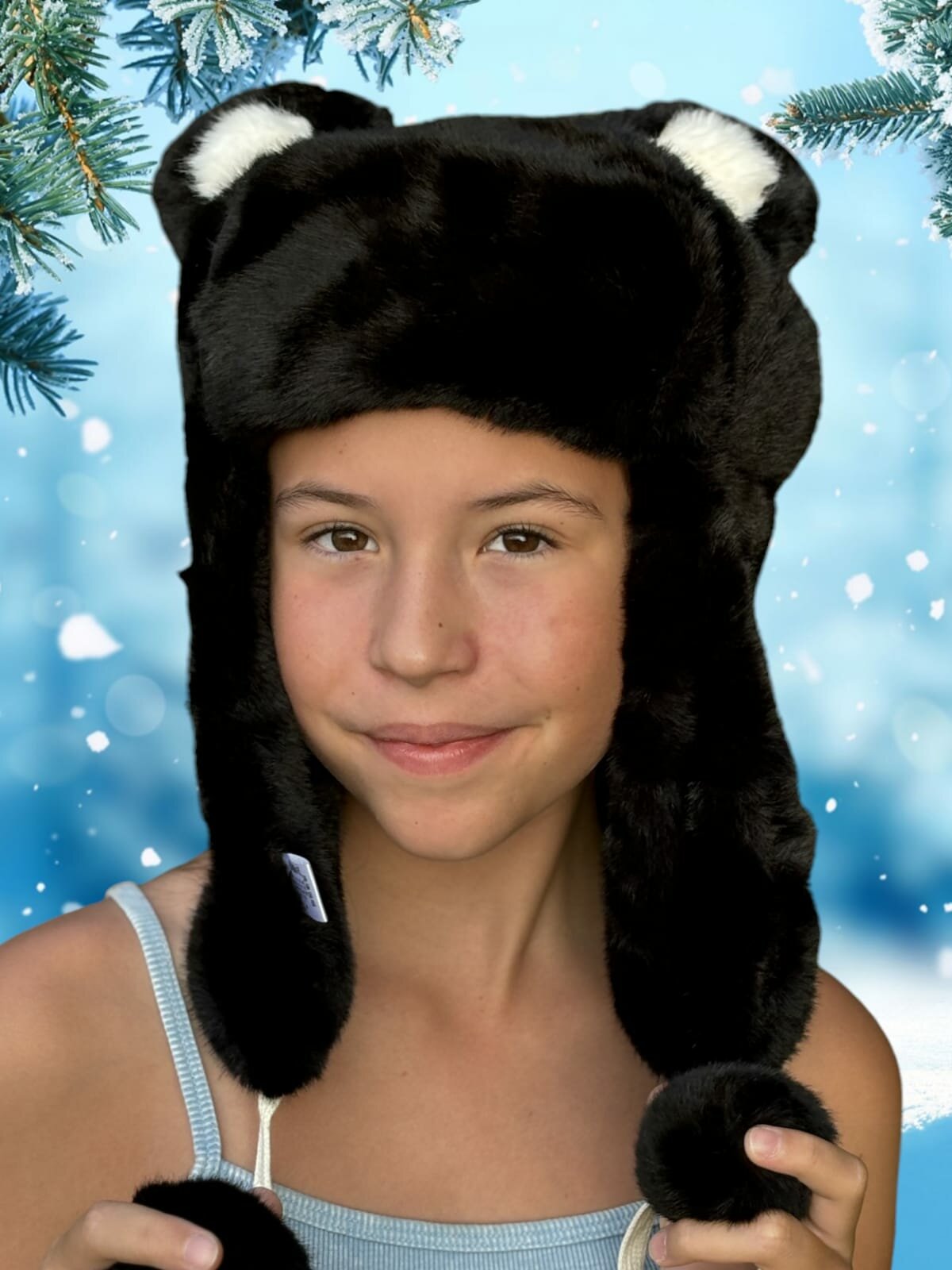 Шапка-ушанка Осень-зима 2025 для девочек и женщин