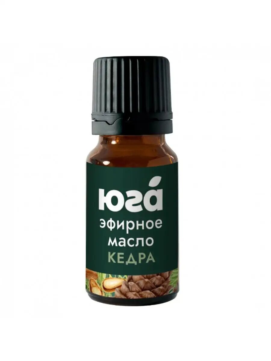 Эфирное масло кедра для кожи, волос и ароматерапии, 10 г