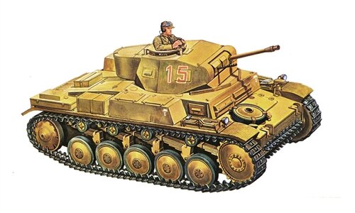 7059 Italeri Танк Pz.Kpfw.II Ausf.F Масштаб 1/72