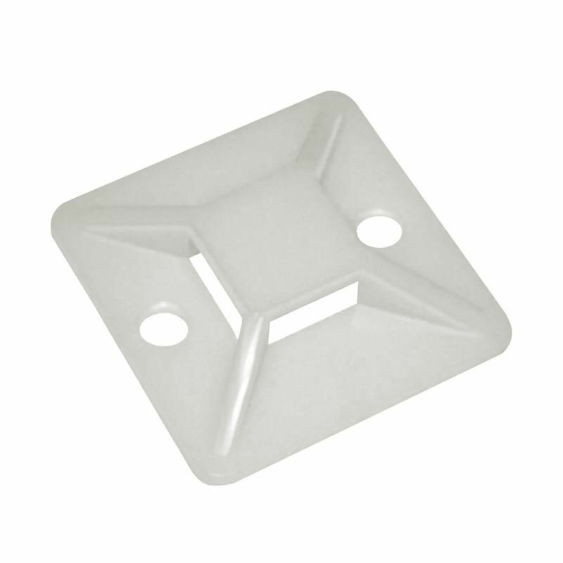 Монтажные базы TOKOV ELECTRIC самоклеящиеся, 20х20 мм, белые, 100 шт