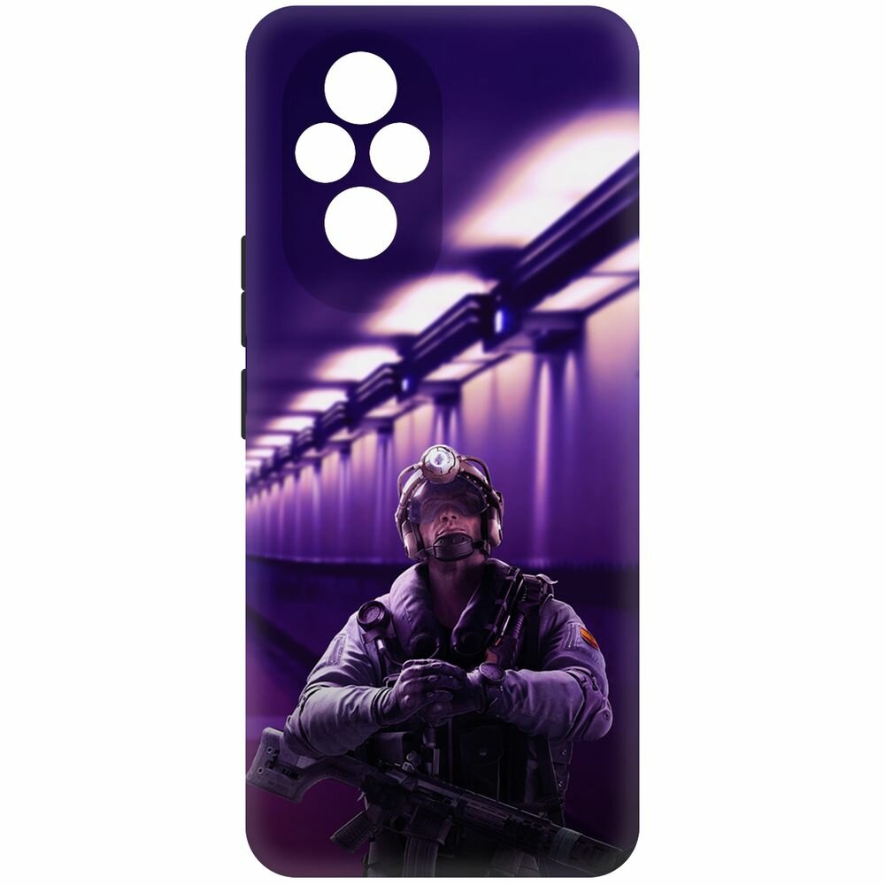 Чехол-накладка Krutoff Soft Case Cтандофф 2 (Standoff 2) - Неон для Honor 200 черный