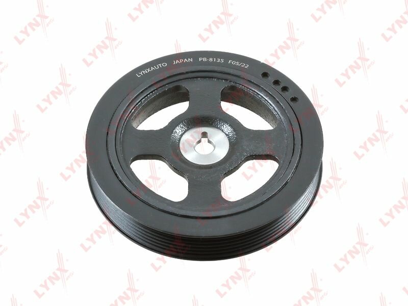 Шкив коленвала LYNXauto PB-8135. Для: Hyundai, Хендай Creta 1.6 16> / Elantra(Элантра)(XD/HD/MD/AD) 1.6 00> / Solaris(Солярис) I 1.4-1.6 10> / I20(PB/