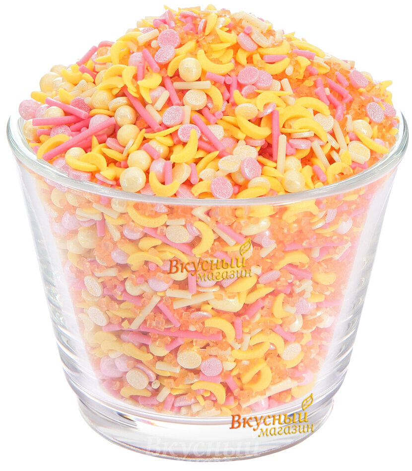 Декор Тропический фрукт Топ декор, 100 гр. (Набор из 4 шт.)