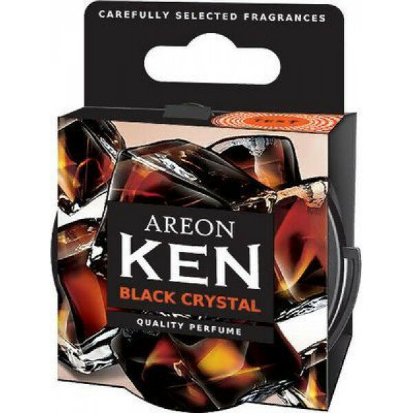 Ароматизатор ареон KEN Black Crystal (Черный лед) сухой в банке /704AKB03