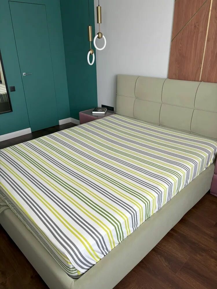 Простыня евро 240х260 см ADT, Фланель 100% хлопок, без резинки