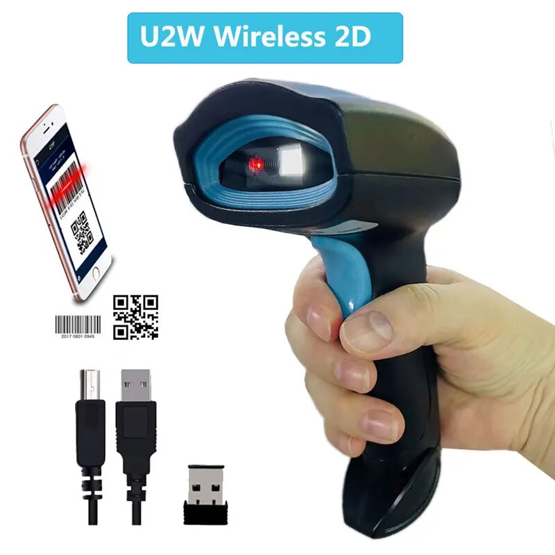 Беспроводной сканер штрих-кода U2W Wireless 2D