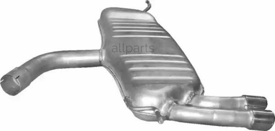 POLMOSTROW 01.120 Глушитель задн часть AUDI: A3 1.9 04-06