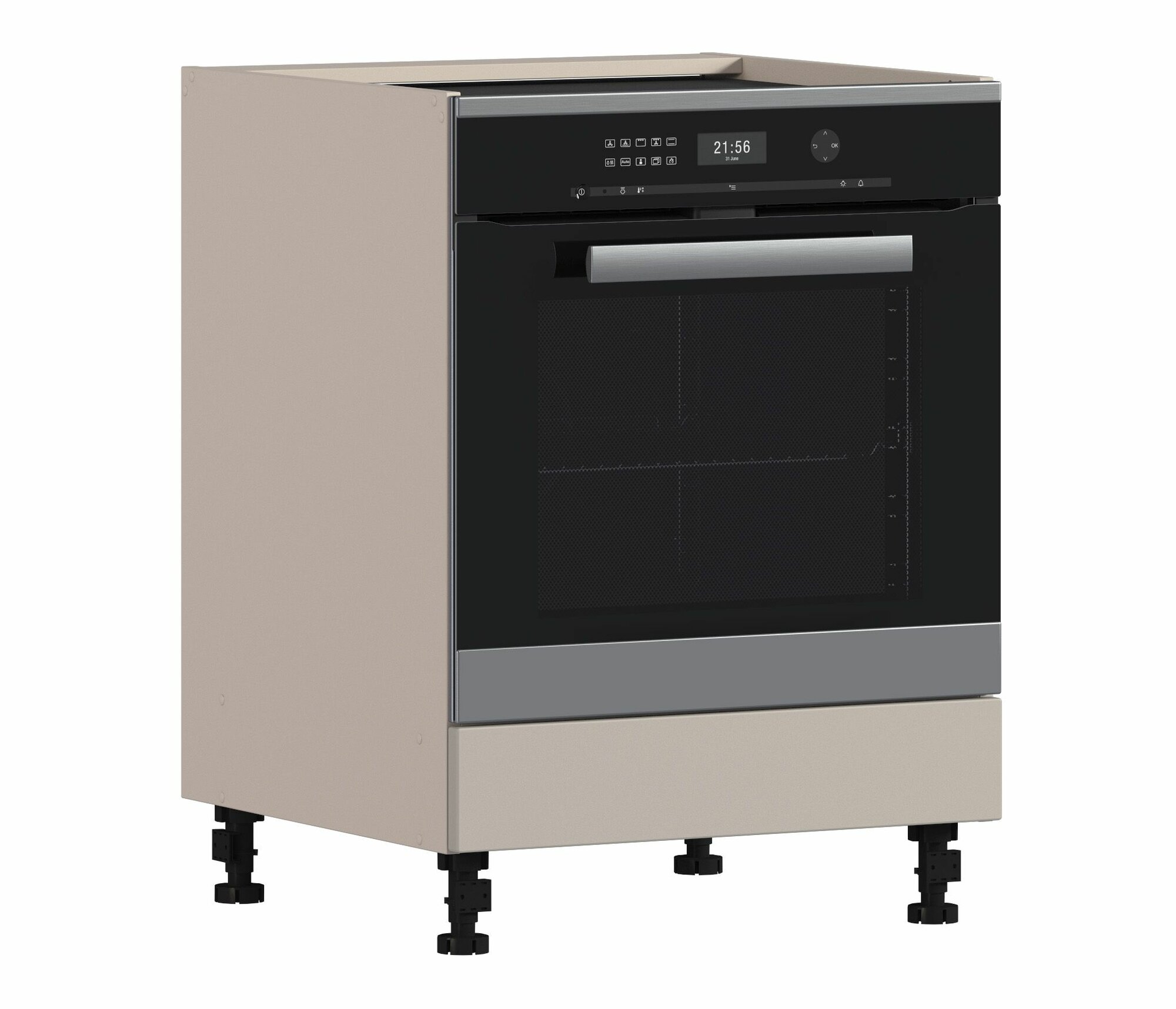 Тумба под встраиваемую технику "Регина" РСД-1-60 столплит, ЛДСП, МДФ, напольная, 60x56x82 см