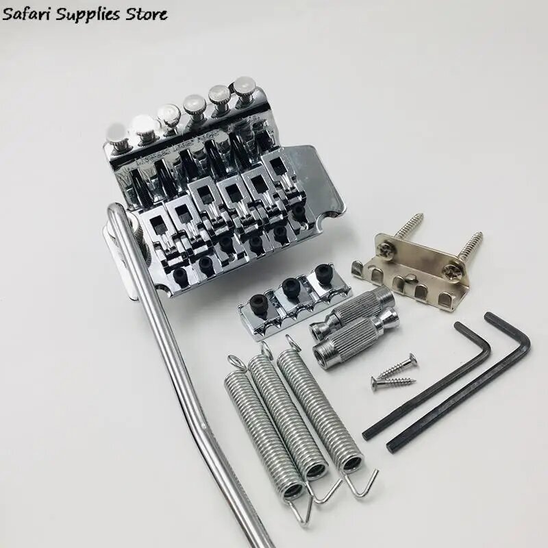 Электрический гитарный мост Floyd Rose двойное тремоло черный Серебряный, Silver