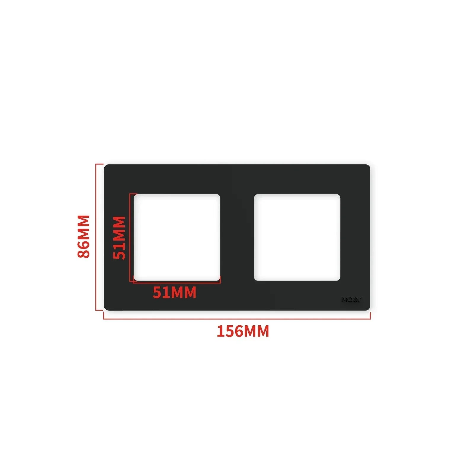 MOES 2 Gang Grey Panel ZigBee3.0 Кнопочный переключатель