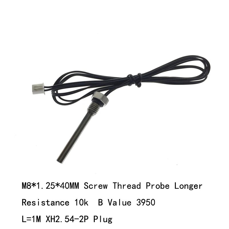 Датчик температуры NTC YOINNOVATI M8*1.25*40MM 10K B3950L1M XH