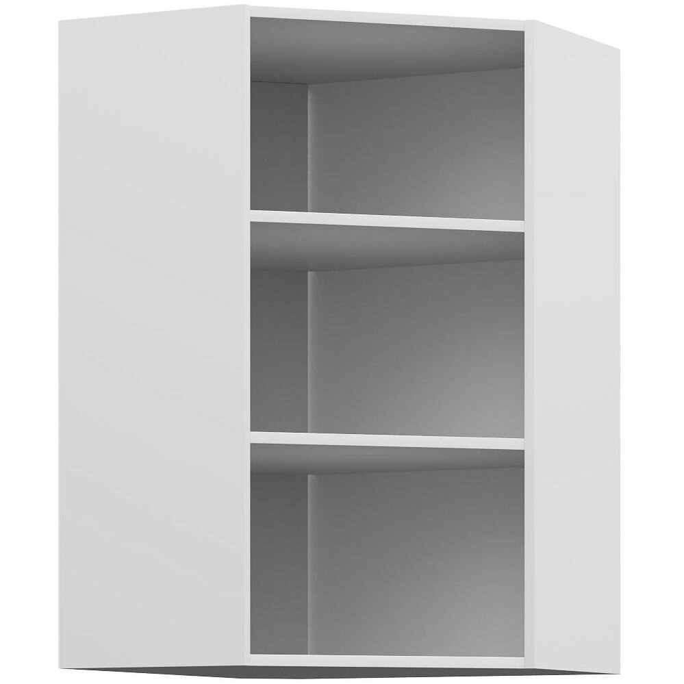 Корпус высокого кухонного настенного углового шкафа ШВУ 550 - Белый Спасибо-Мебель