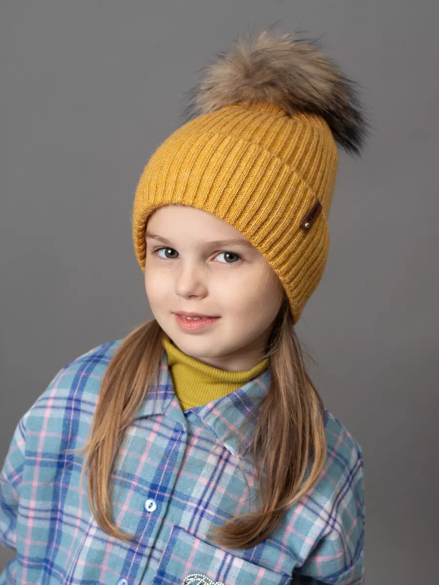 Шапка-бини дети зима для детей